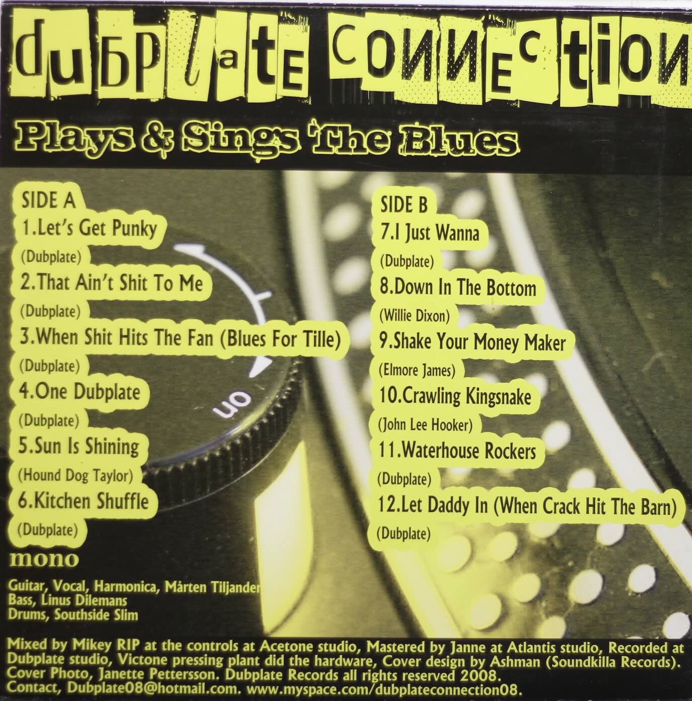 Dubplate Connection: Plays & Sings The Blues LP (Käyt) – Äänilevykauppa ...