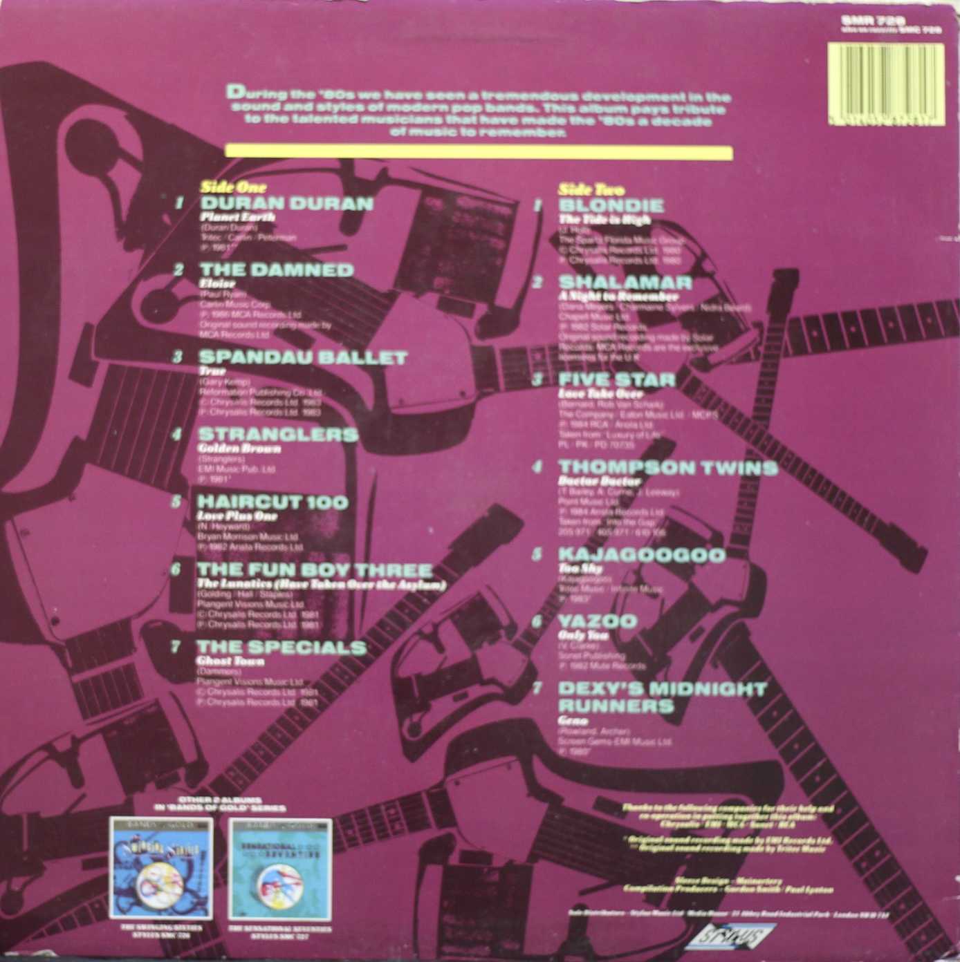 V/A: Bands Of Gold: The Electric Eighties LP (Käyt) – Äänilevykauppa ...