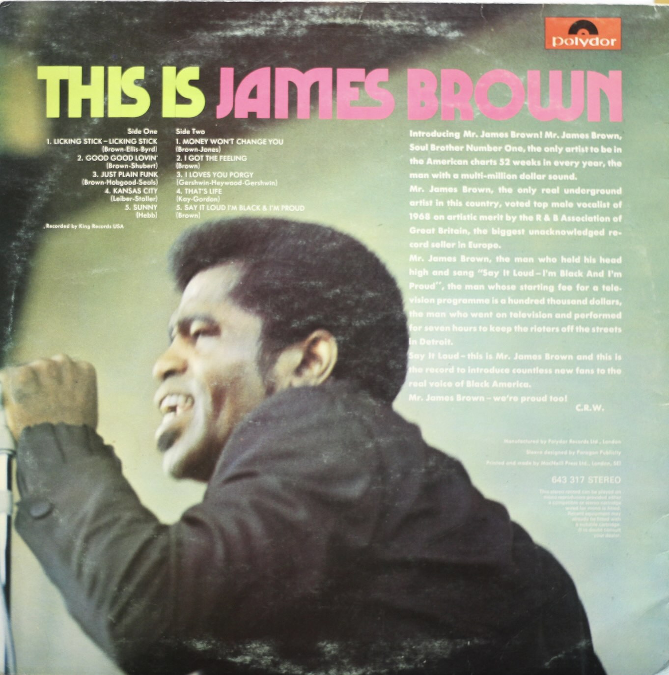 James Brown: This Is James Brown LP (Käyt) – Äänilevykauppa älppäri.fi