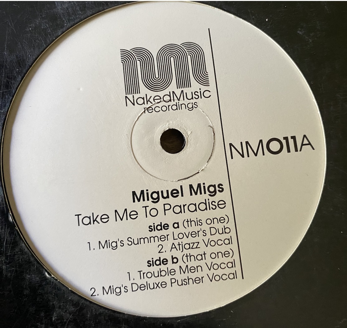 Miguel Migs: Take Me To Paradise 12" (Käyt) – Äänilevykauppa älppäri.fi