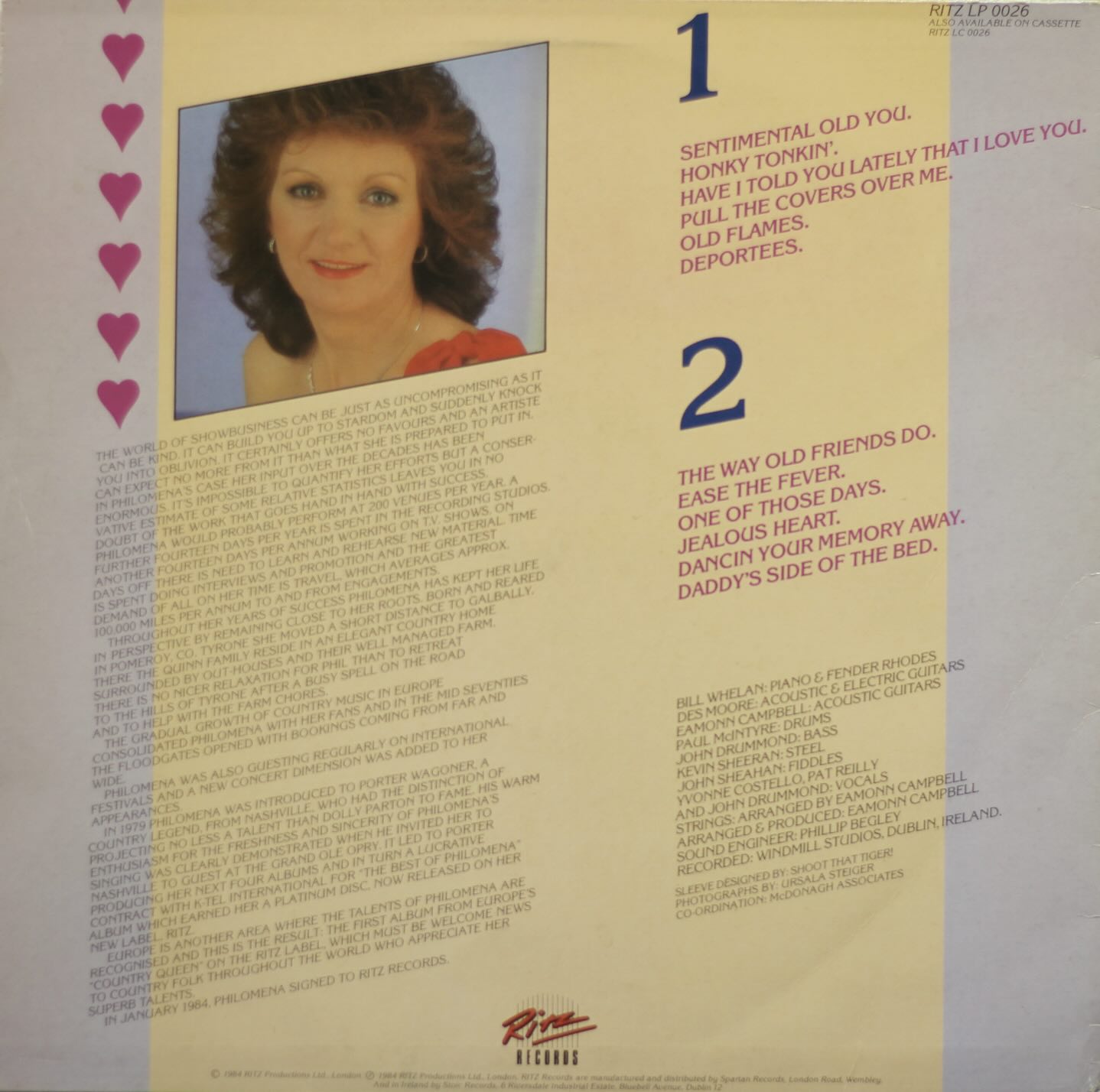 Philomena Begley: You're In My Heart LP (Käyt) – Äänilevykauppa älppäri.fi