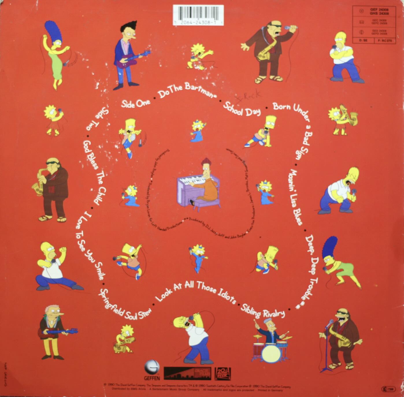 Simpsons: The Simpsons Sing The Blues LP (Käyt) – Äänilevykauppa älppäri.fi