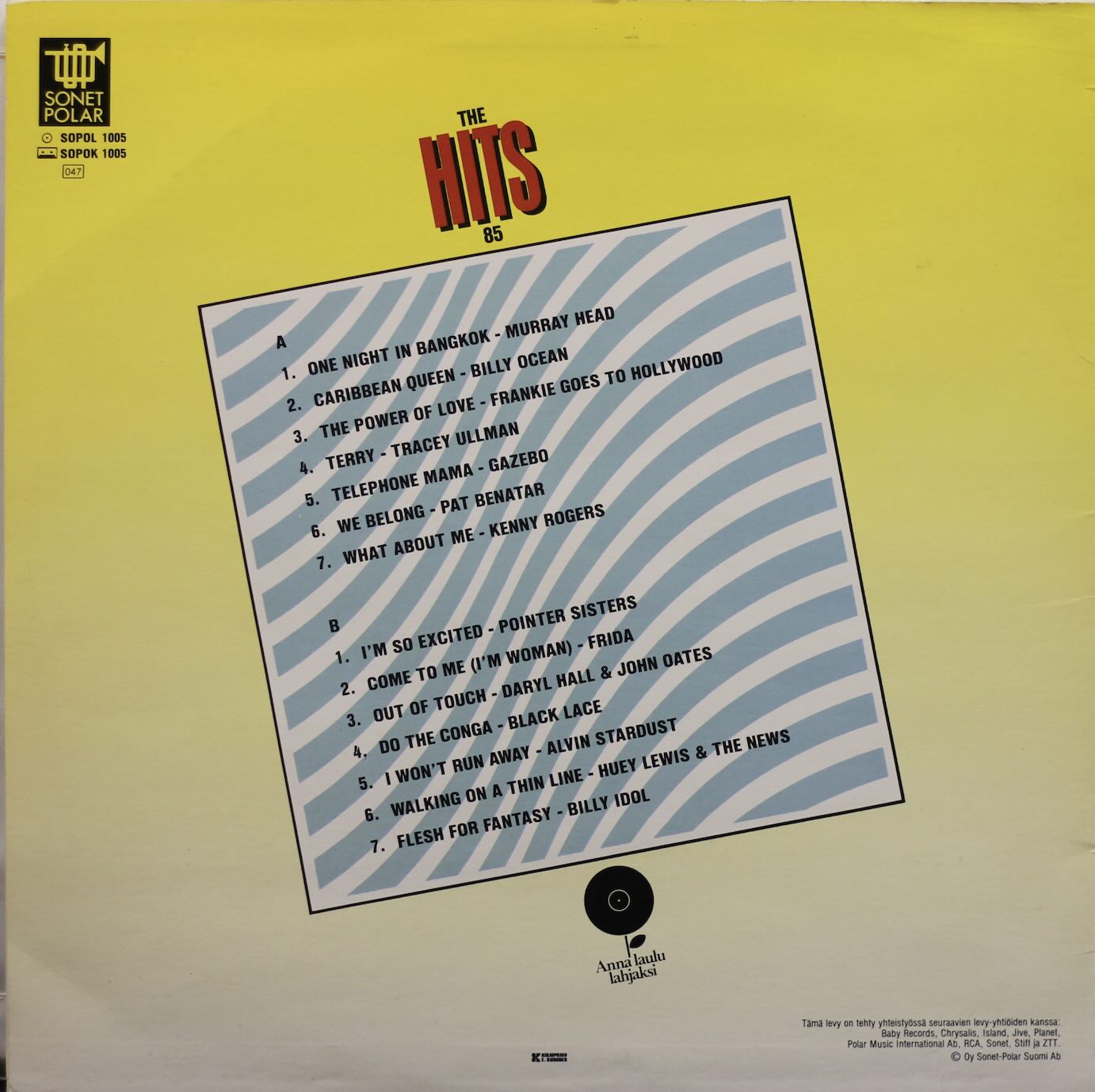 V/A: The Hits 85. LP (Käyt) – Äänilevykauppa älppäri.fi
