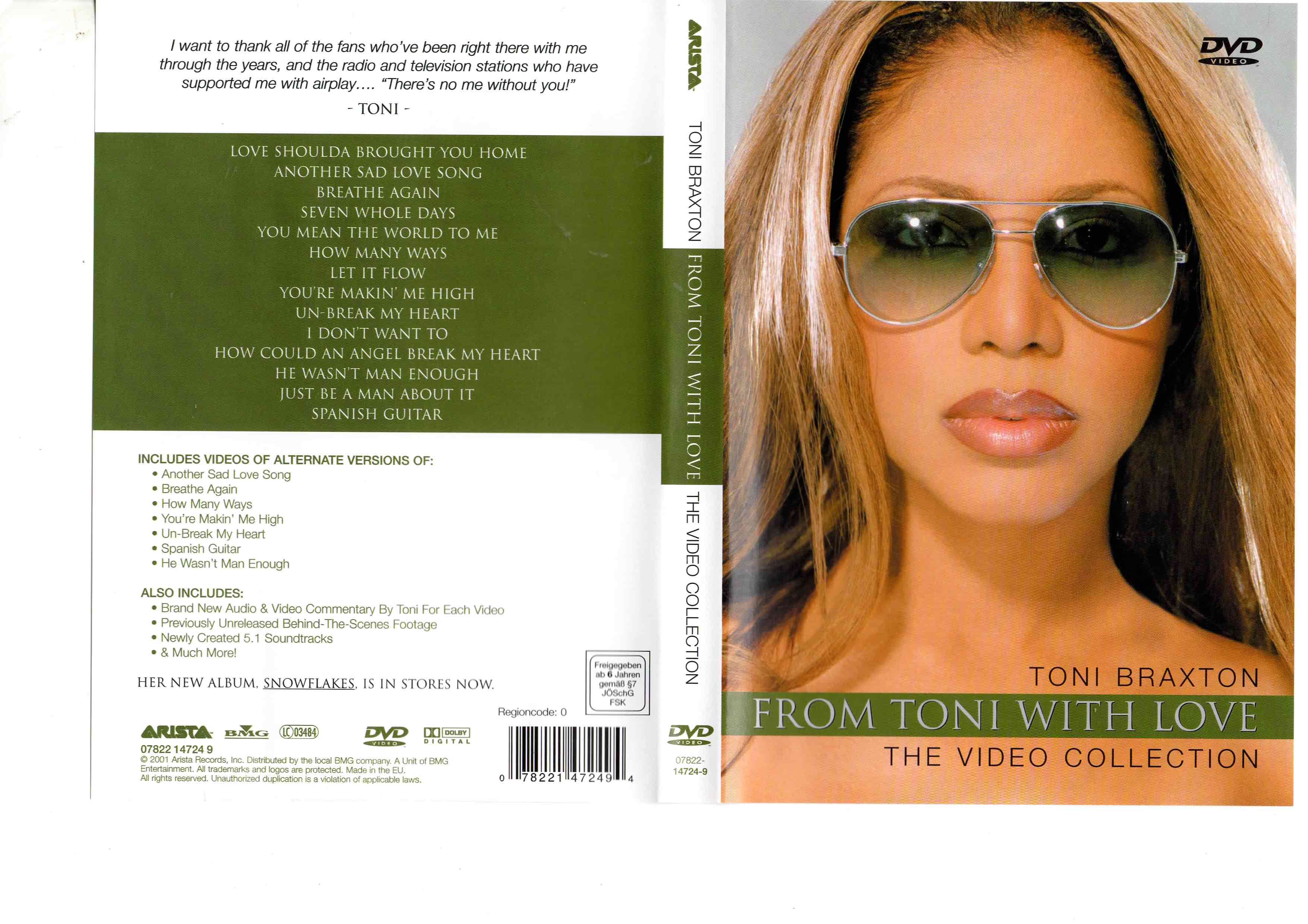 Toni Braxton: From Toni With Love. The Video Collection DVD (Käyt ...