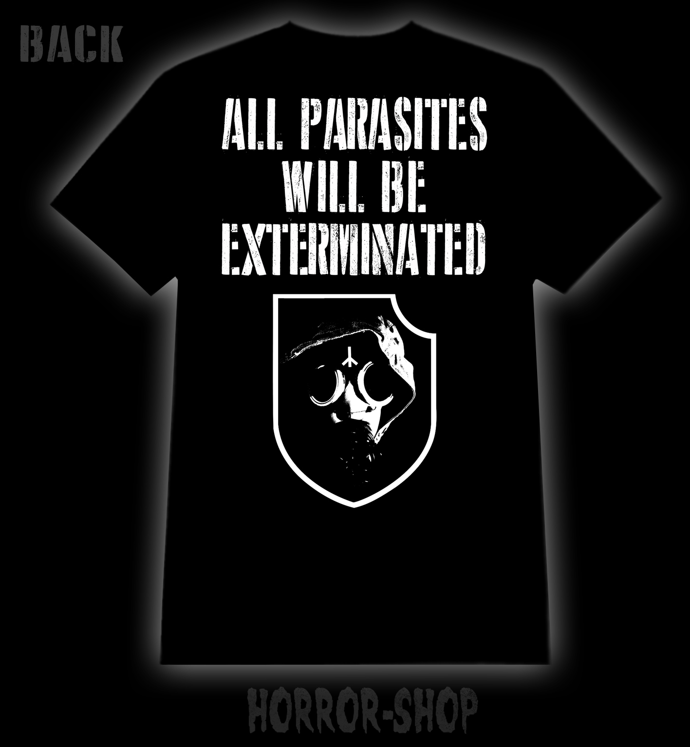 Parasite Exterminator, T-shirt and Ladyfit – Horror-Shop verkkokauppa