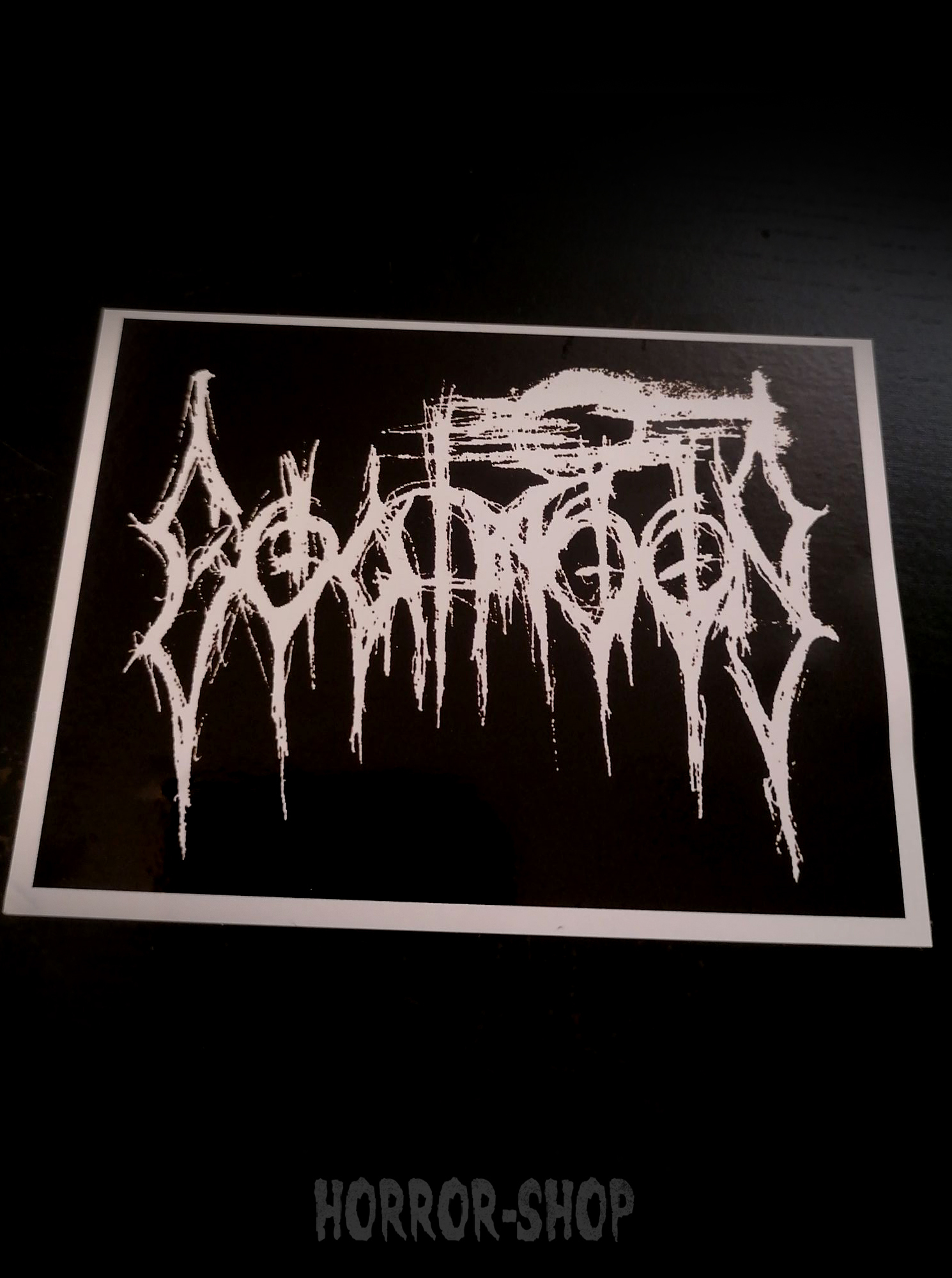 Goatmoon logo vinyylitarra – Horror-Shop verkkokauppa