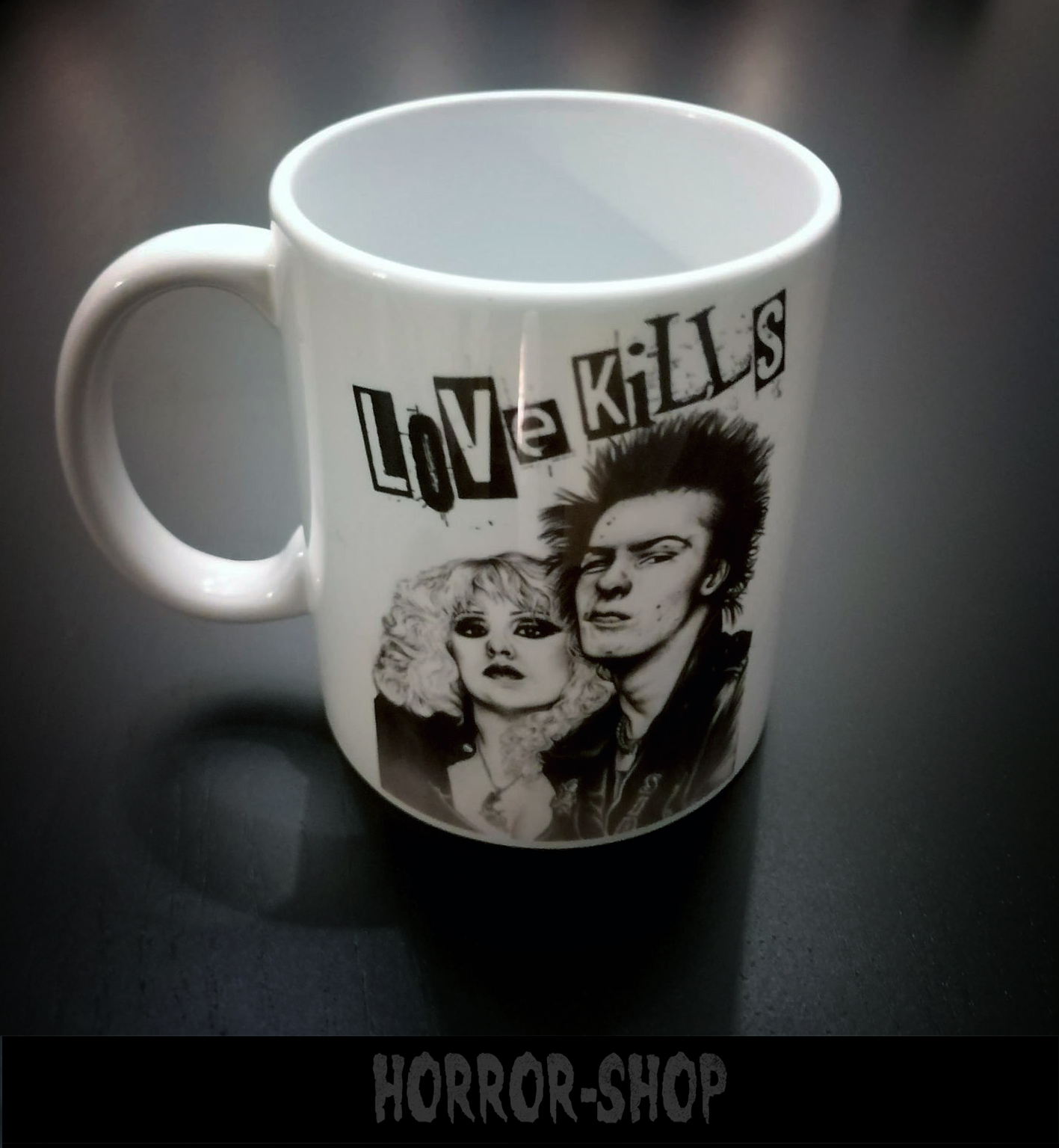 Love Kills, Cid and Nancy mug – Horror-Shop verkkokauppa