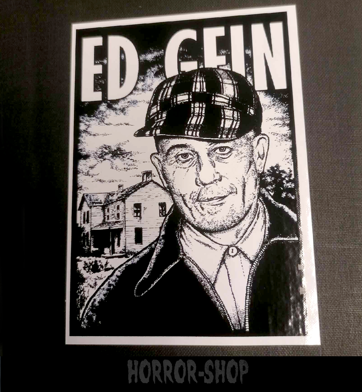 Ed Gein Vinyl sticker – Horror-Shop verkkokauppa