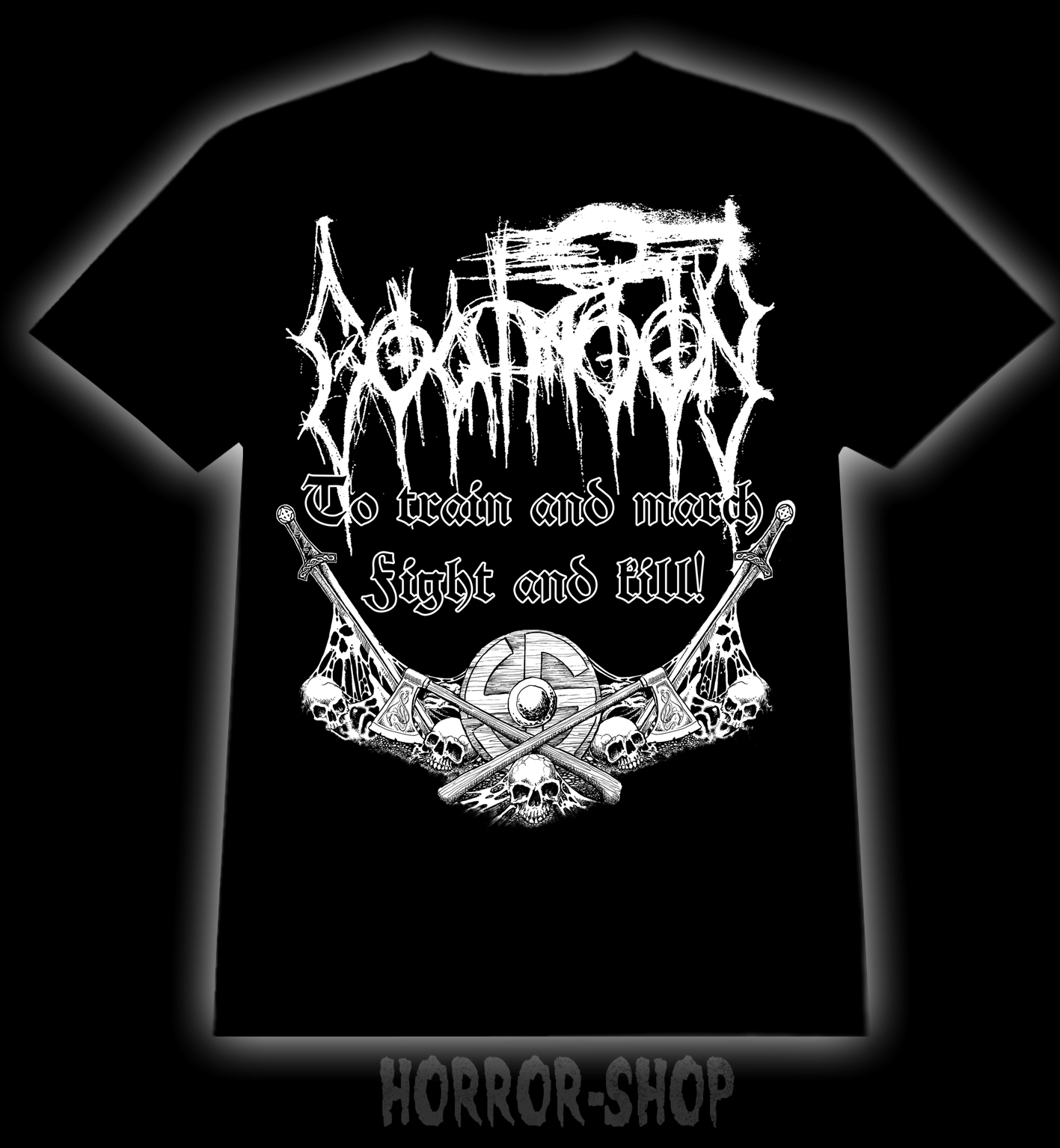 Goatmoon Warrior black T-shirt – Horror-Shop verkkokauppa