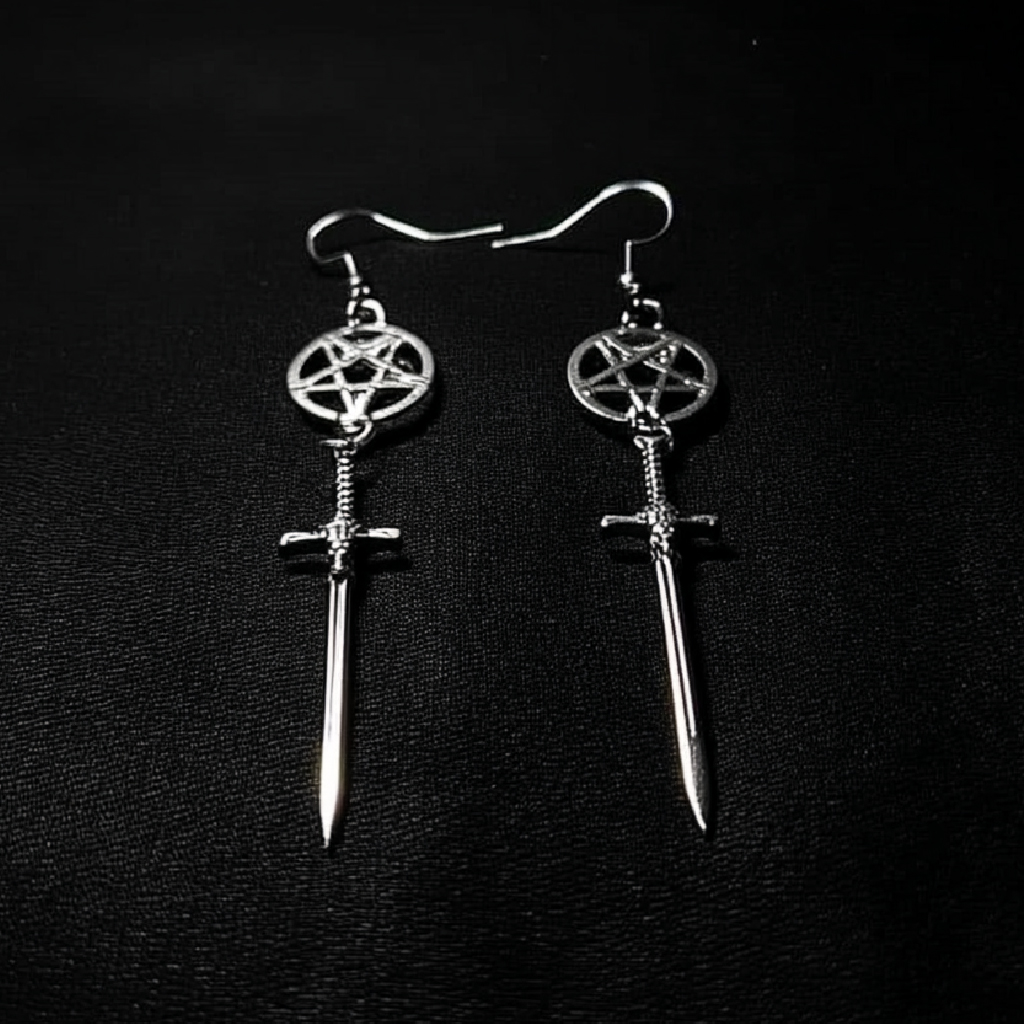 Dagger of the demon earrings – Horror-Shop verkkokauppa