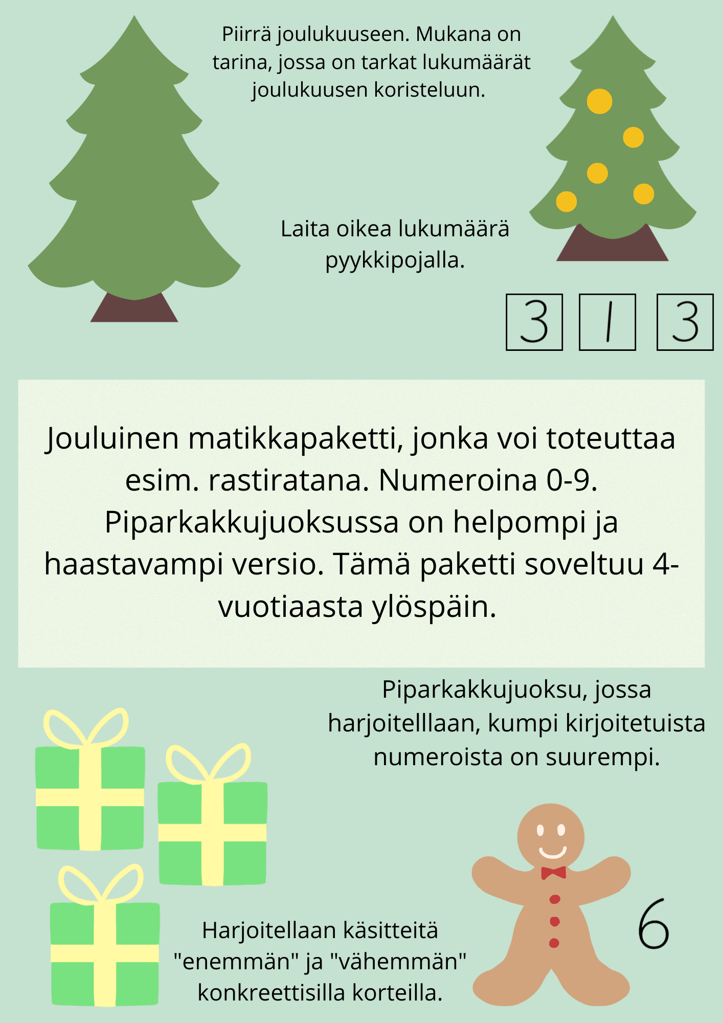 Toiminnallinen joulumatikka | Taikanorppa