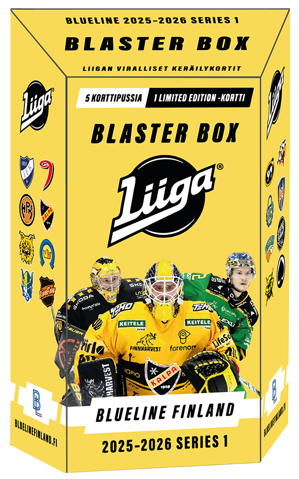 Blueline Liigakortit Series 1 2025-26 Blaster boksi (julkaisupäivä 12.9.2025) – Korttistoppi