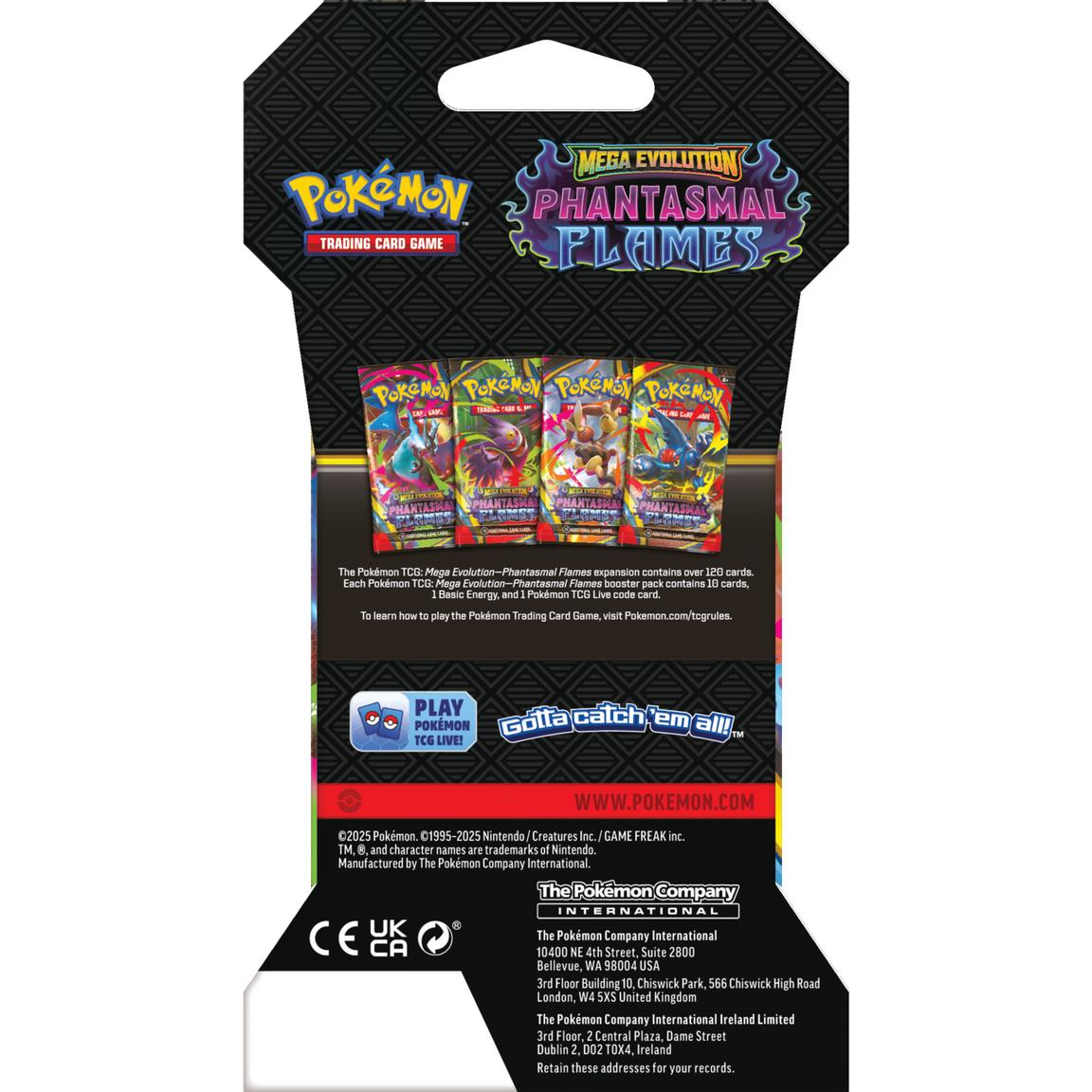 Pokémon TCG: ME2 Phantasmal Flames - Sleeved booster (julkaisupäivä 14. ...