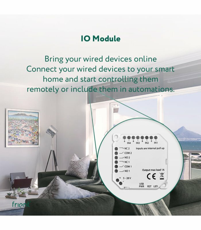 Frient Zigbee IO Module - 4in/2out – KOTIAUTOMAATIOKAUPPA.FI