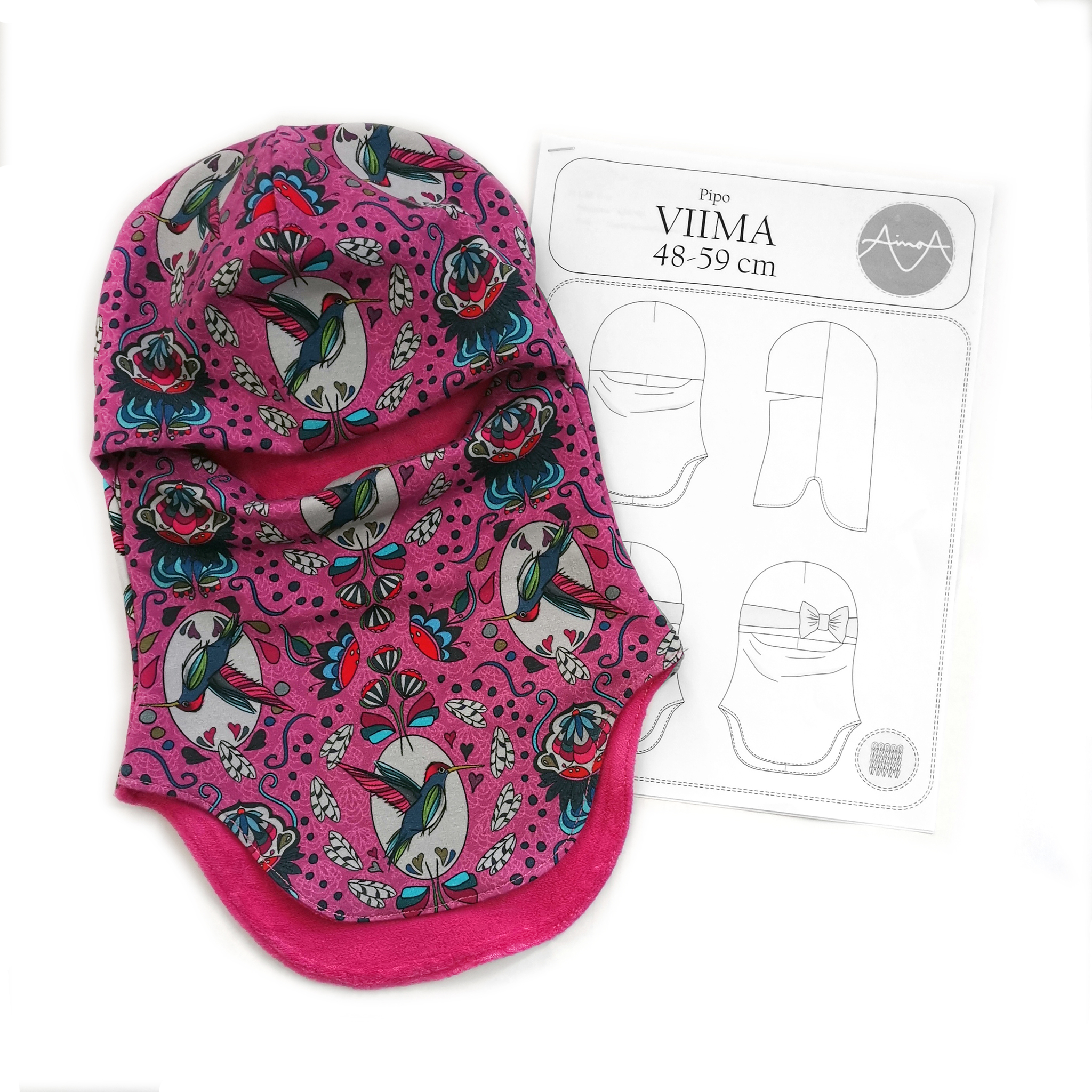 Viima-kypärälakin PDF-ompelukaava – Kaavastudio Ainoan ompelukaavat