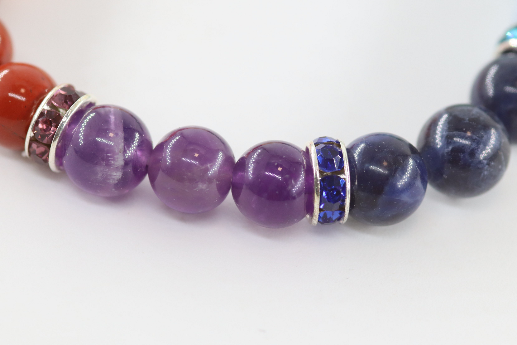 Rannekoru 'Seven Chakra' (Helmi 8mm) – KuuKorento