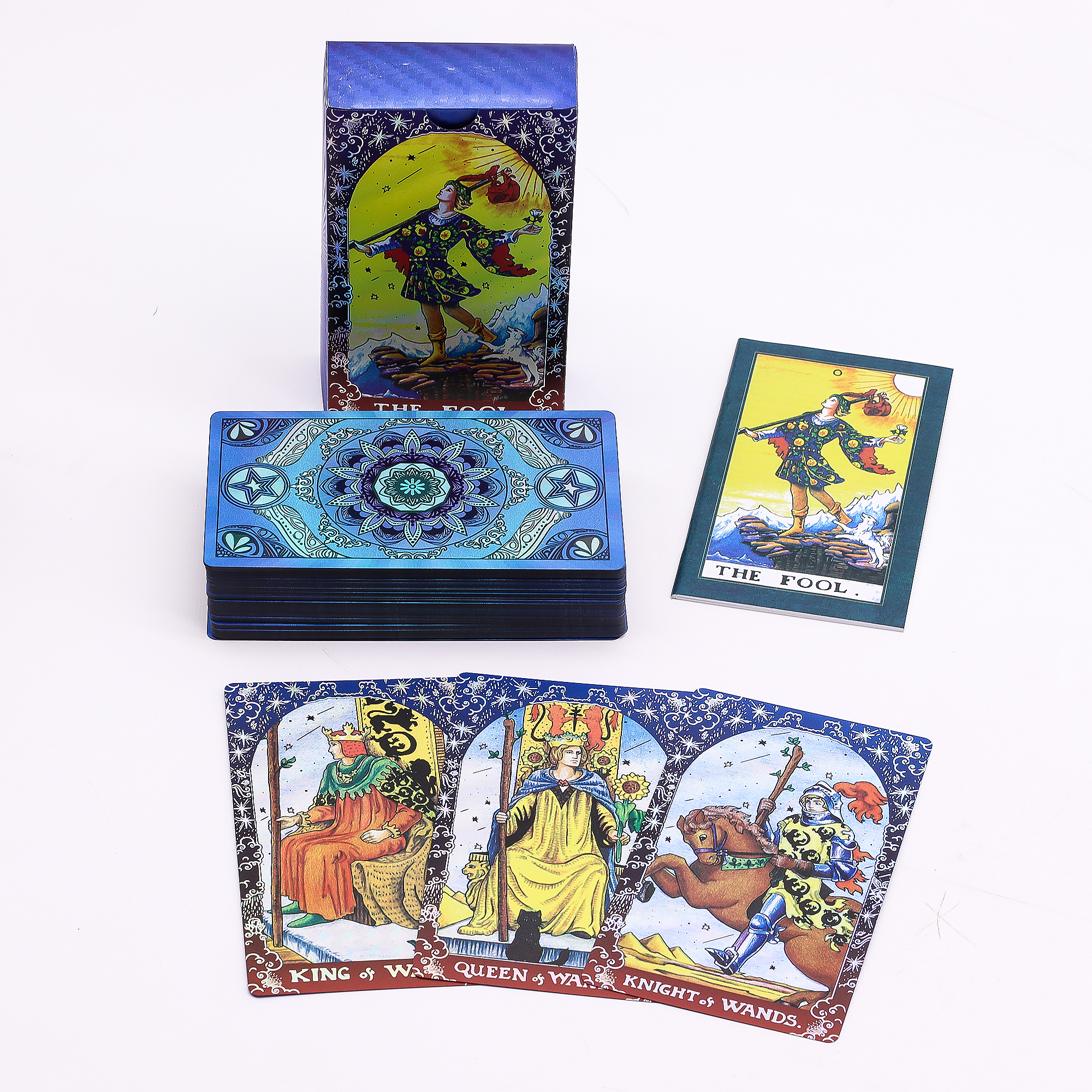 Blue Foil Colored Tarot by Ancient Wisdom – KuuKorento
