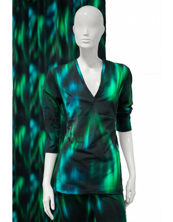 Revontulet luomutrikoo – Ompelijantaivas